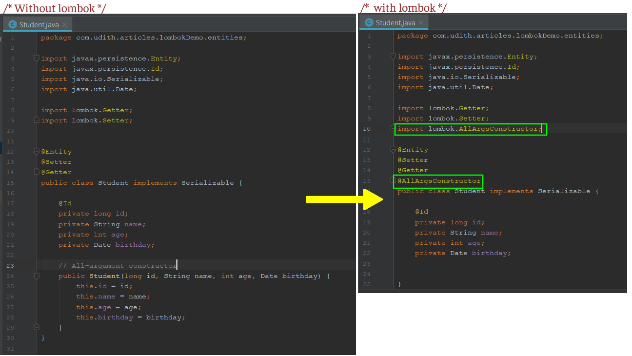Say “bye bye!!!” to Annoying Getters/Setters & Shorten your Java Code ...