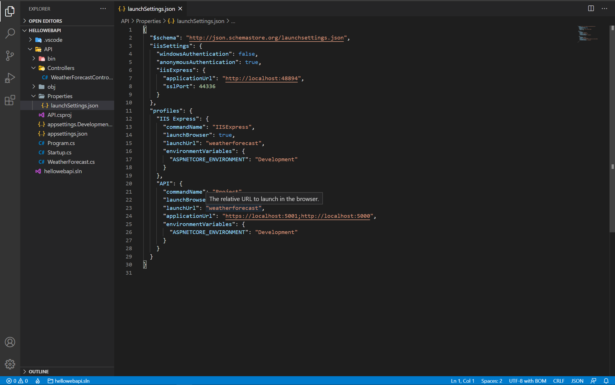 .NET CORE 3.1 Web API For Beginners Part 02 — Reviewing the project ...
